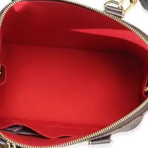 LOUIS VUITTON Damier Ebene Canvas Alma Pm Top Handle Bag
