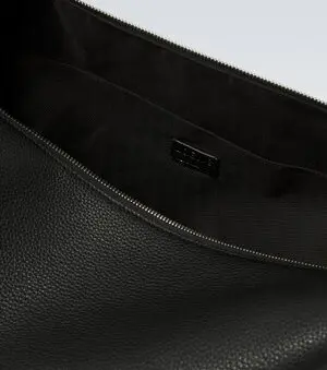 Loewe Loop Large Leather Shoulder Bag - Black