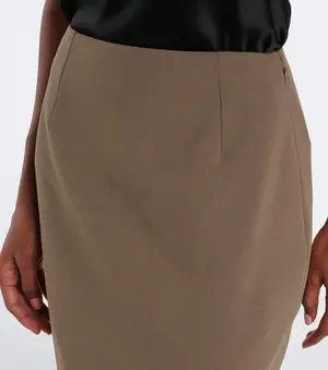 MUGLER Wool-blend Pencil Skirt