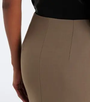 MUGLER Wool-blend Pencil Skirt