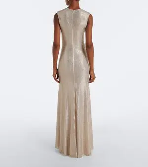 Roland Mouret Embellished Gathered Gown
