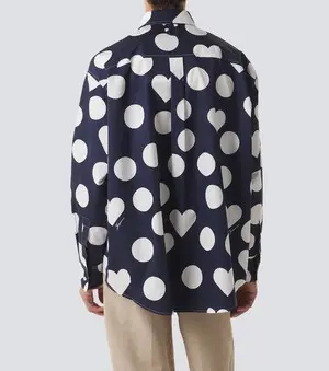 Jacquemus Camargue Polka-dot Cotton Poplin Shirt