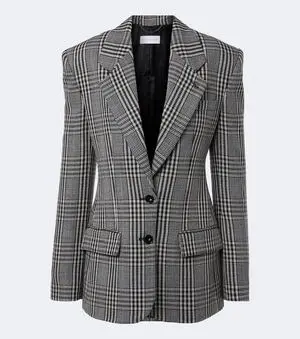 Stella McCartney Checked Wool Blazer - Multicoloured