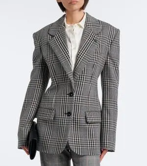 Stella McCartney Checked Wool Blazer