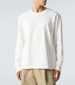 Studio Nicholson Kuyto Cotton Jersey Henley Shirt