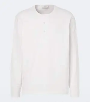Studio Nicholson Kuyto Cotton Jersey Henley Shirt - White