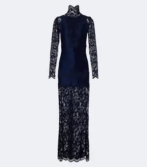 Rabanne Lace Maxi Dress - Deep Navy