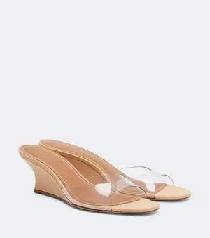 Staud Brigitte Wedge Mules - Beige