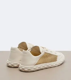 JIMMY CHOO Diamond Light Flex Suede Sneakers