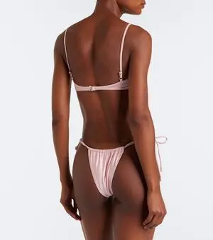 MONTCE Petal Ruched Bikini Top