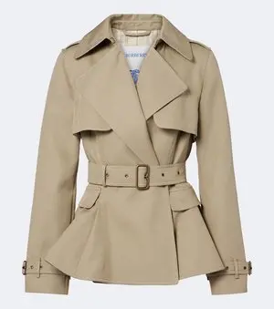 Burberry Belted Cotton Jacket - Beige