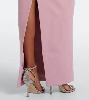 Rachel Gilbert Malia Embellished Crêpe Corset Gown