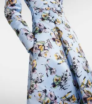 EMILIA WICKSTEAD Capucine Floral Midi Dress - Blue