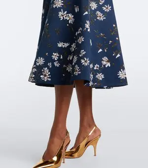 EMILIA WICKSTEAD Capucine Floral Midi Dress - Blue