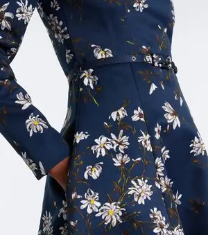 EMILIA WICKSTEAD Capucine Floral Midi Dress - Blue