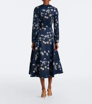 EMILIA WICKSTEAD Capucine Floral Midi Dress - Blue
