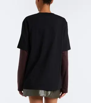 COURREGES Courrèges Double Sleeve Cotton T-shirt