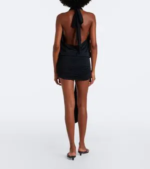 DE LA VALI Vida Draped Jersey Minidress