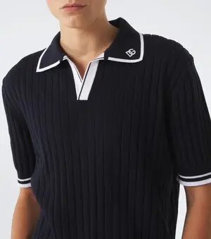 Dolce & Gabbana Dg Cotton Polo Shirt - Blue