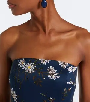 EMILIA WICKSTEAD Laelia Floral Bustier Gown