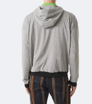Versace Medusa Cotton Jersey Hoodie - Grey