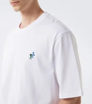 AMI Paris De Coeur Tulip Cotton Jersey T-shirt