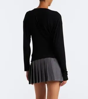 VIVIENNE WESTWOOD Draped Ribbed-knit Top