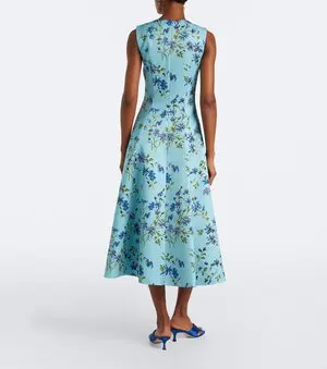 EMILIA WICKSTEAD Mara Floral Midi Dress