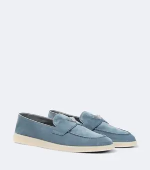 Prada Suede Loafers - Blue