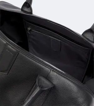 Canali Leather Duffel Bag