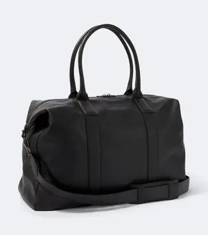 Canali Leather Duffel Bag