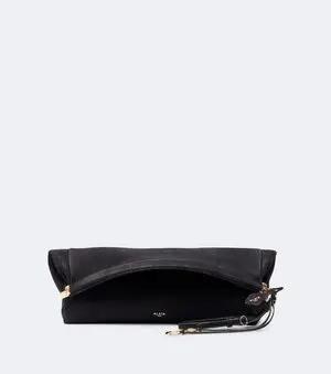 Alaïa Le Click Medium Leather Clutch - Black