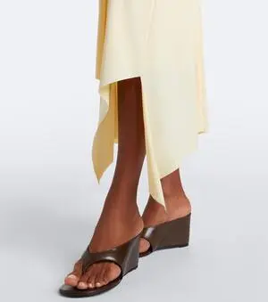 DE LA VALI Vida Draped Jersey Mini Dress - Beige