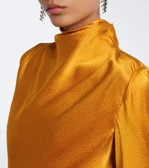 Tove Silk Satin Gown - Gold