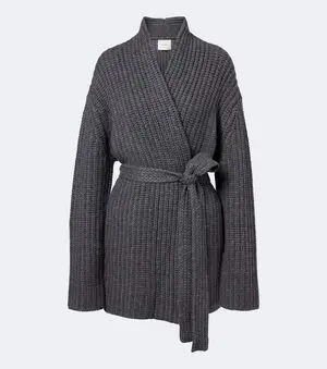 LISA YANG Cashmere Wrap Cardigan - Grey