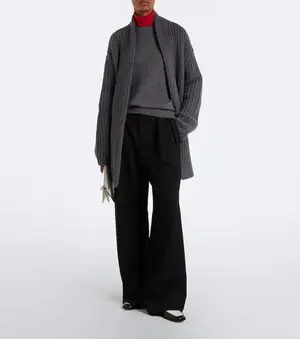 LISA YANG Cashmere Wrap Cardigan - Grey