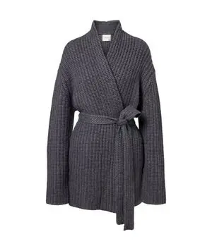 LISA YANG Cashmere Wrap Cardigan - Grey
