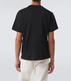 Prada Logo Cotton Jersey T-shirt - Black
