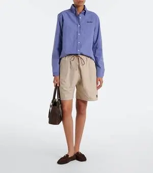 Miu Miu Suede Penny Loafers - Brown