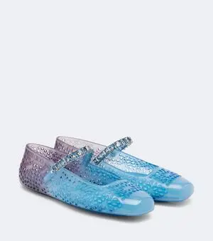 Jimmy Choo Square Toe Flats For Women
