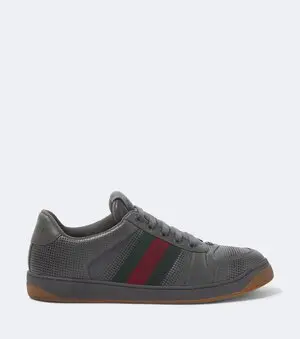 Gucci Screener Perforated Leather Sneakers