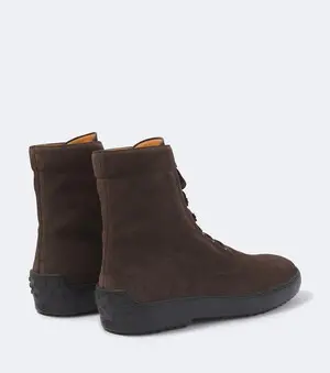 TOD'S Suede Lace-up Boots