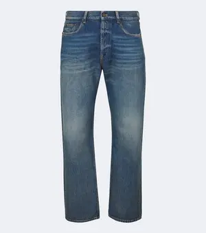 Saint Laurent Faded Straight Leg Jeans