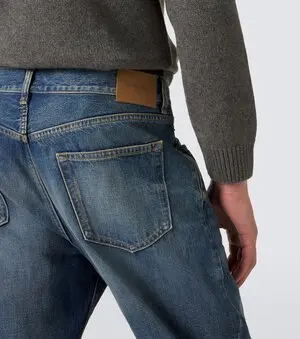 Saint Laurent Faded Straight Leg Jeans