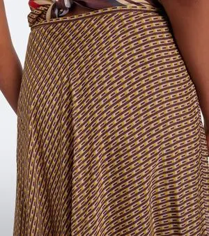 SIR. Cooper Asymmetric Printed Maxi Skirt