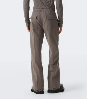 Rick Owens Cotton Twill Straight Leg Pants