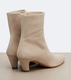 AQUAZZURA Sloan Suede Ankle Boots - Grey