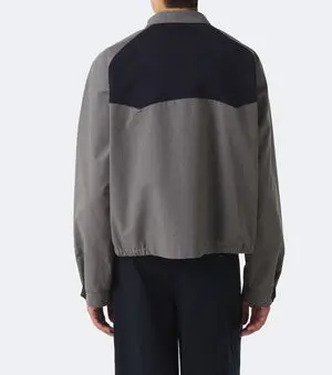 Miu Miu Gingham Check Cotton Zip-up Jacket
