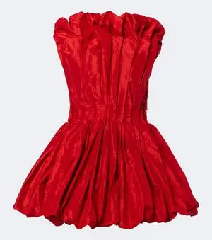 Tove Marina Peplum Silk Taffeta Top