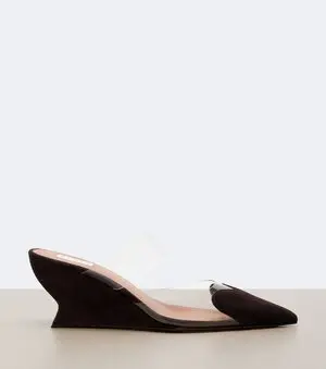 Alaïa Le Cour Suede Wedge Mules